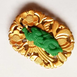 Fabulous Vintage Ben Meltzer NYC Dragon Serpent Flower Dress Clip ...