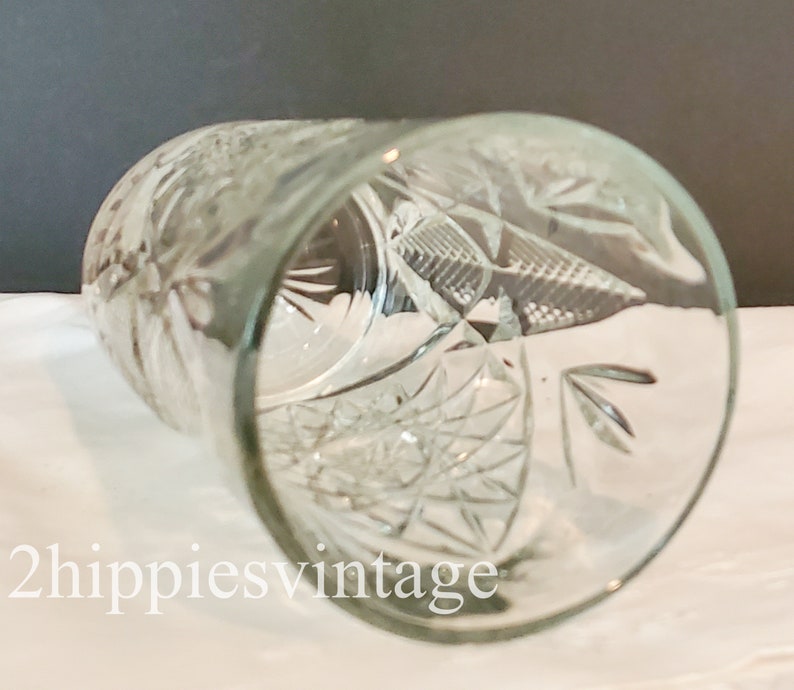 Four Vintage Highball Glass Hobstar by LIBBEY GLASS COMPANY - Etsy