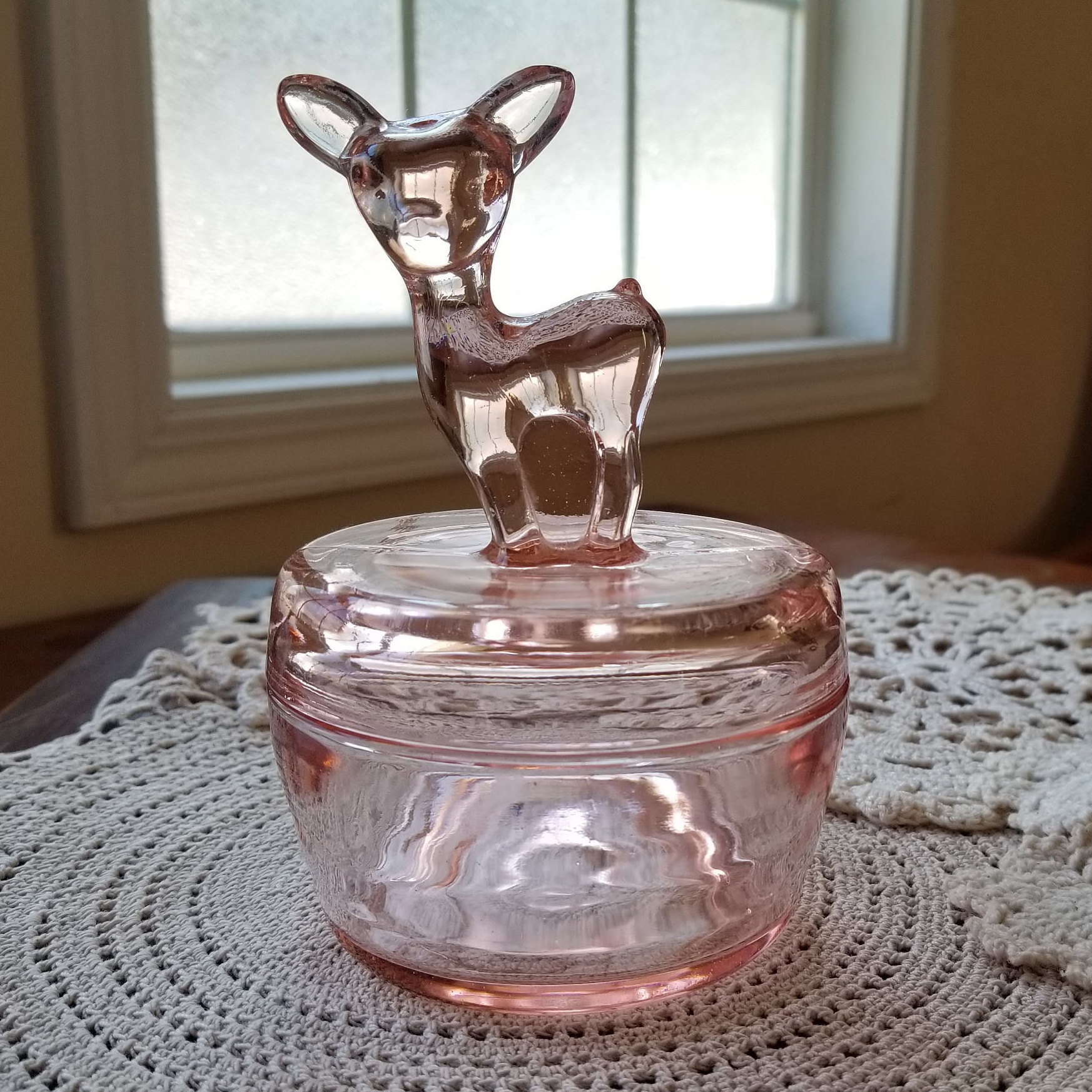Vintage Powder Jar Silver