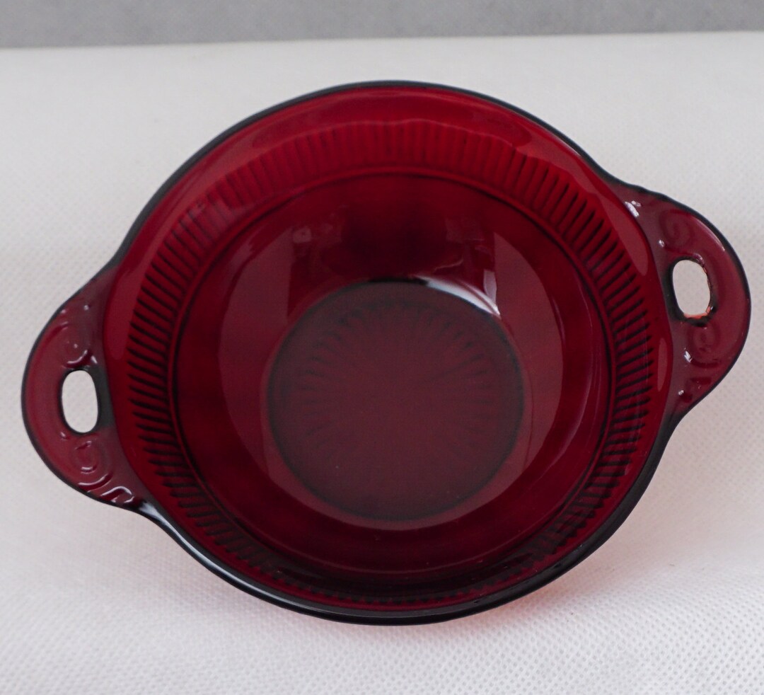 SIX Nappy Bowls Coronation Royal Ruby by ANCHOR HOCKING - Etsy