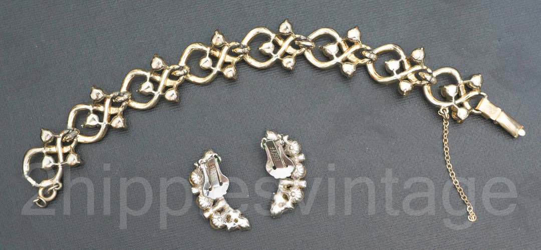 Coro Bogoff Vintage Jewelry Bracelet Earrings for Restoration Repair ...