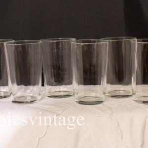 SIX Pristine Vintage 6 Oz Flat Tumblers Optic Panel Whiskey Glass by ...