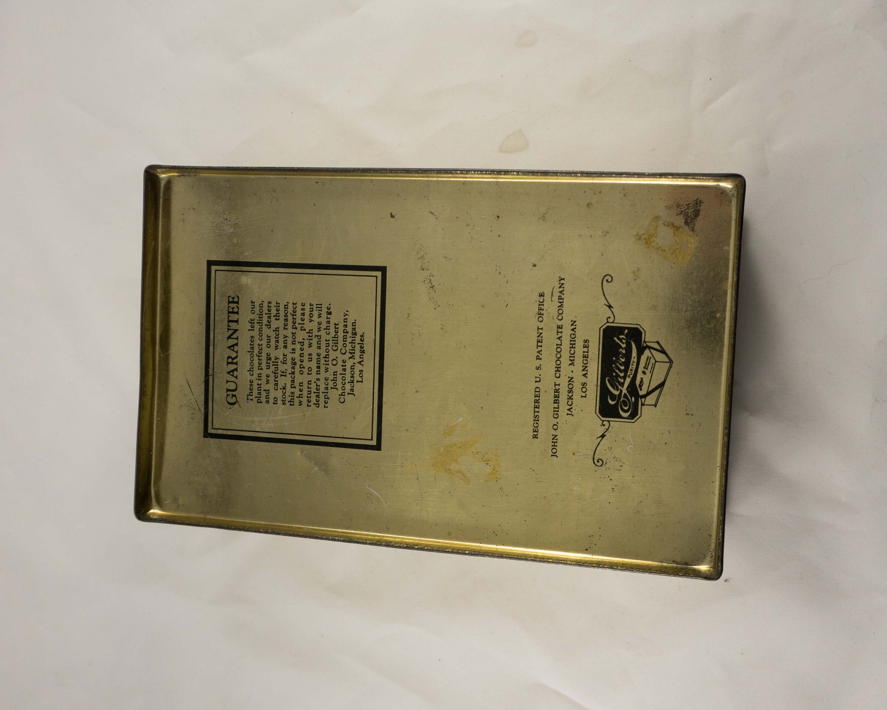 Vintage WWII John O. Gilbert Caballero 2 lb Chocolate Tin Box Hinged ...