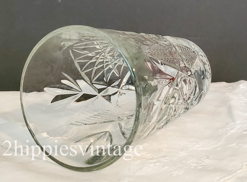 Four Vintage Highball Glass Hobstar by LIBBEY GLASS COMPANY - Etsy