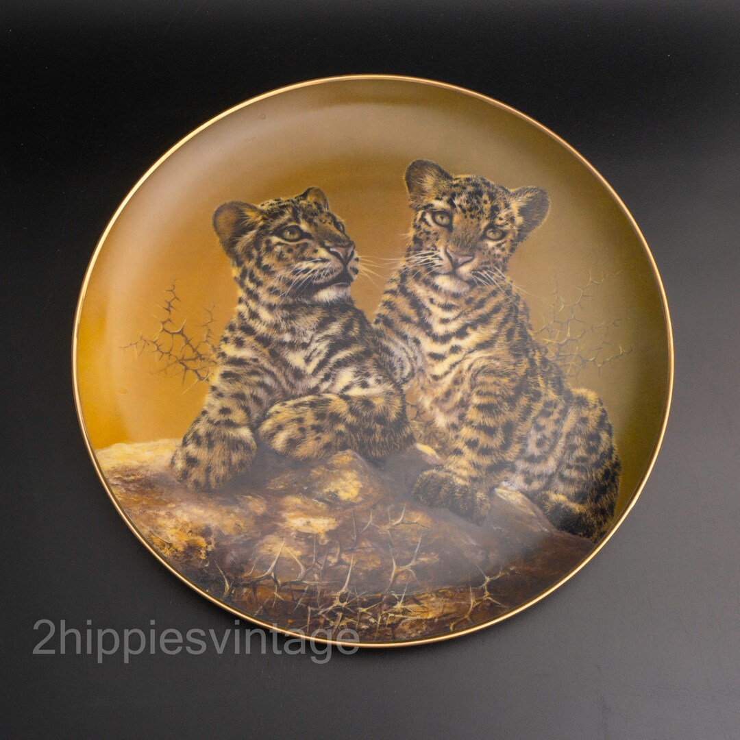 Sheena's Cubs - by Douglas Van Howd Wildlife Art Ltd 1980 Leopard ...