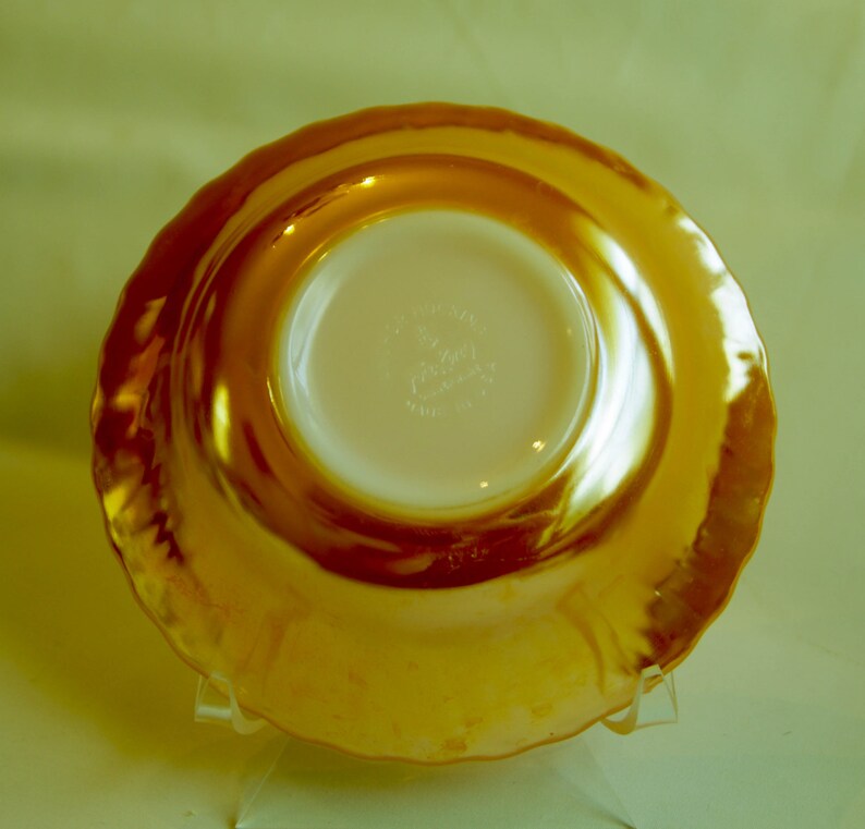 Anchor Hocking Fire King Dinnerware Peach Lusterware Scalloped - Etsy
