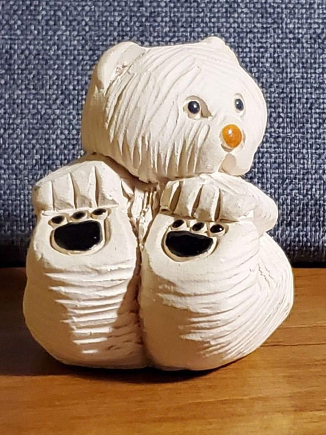 Vintage Artesania Rinconada Retired Polar Bear Cub Figurine - Etsy