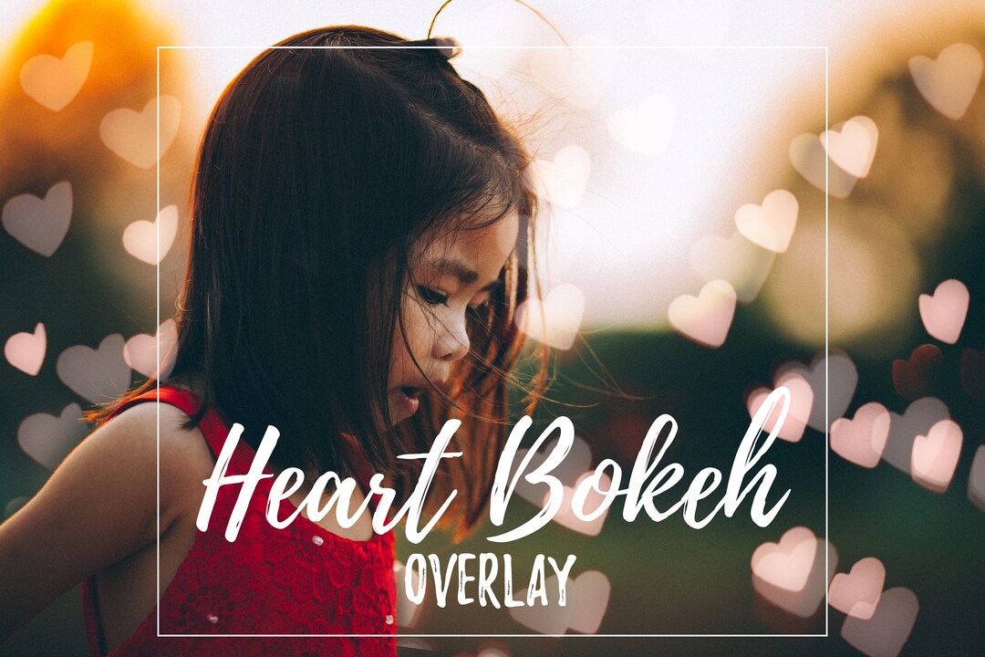 Heart Bokeh Overlay for Photographers Wedding or Valentine - Etsy