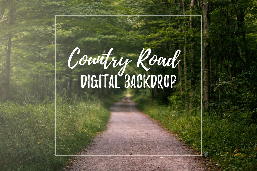 Country Road Digital Backdrop for Photographers - Etsy