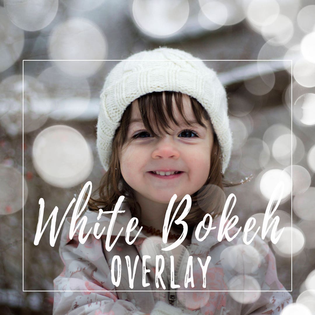 White Light Bokeh Overlay - Etsy