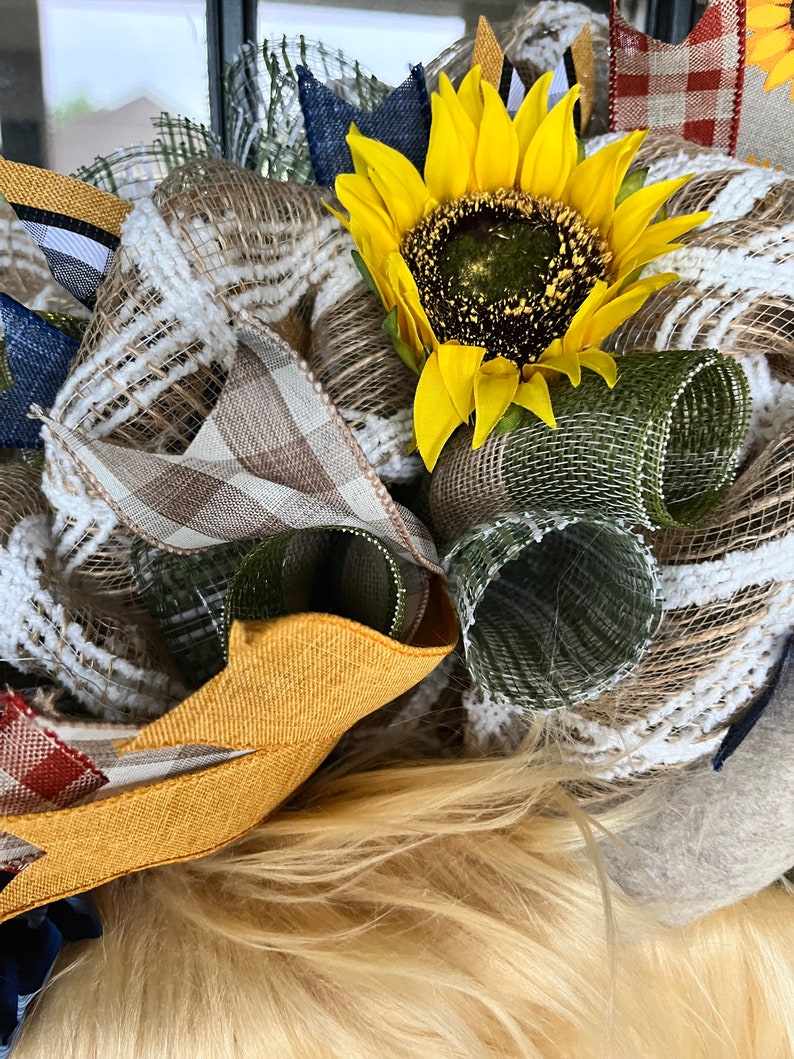 Hyland Cow Wreath, Country Cow Wreath, Country Cow Decoration, Best ...