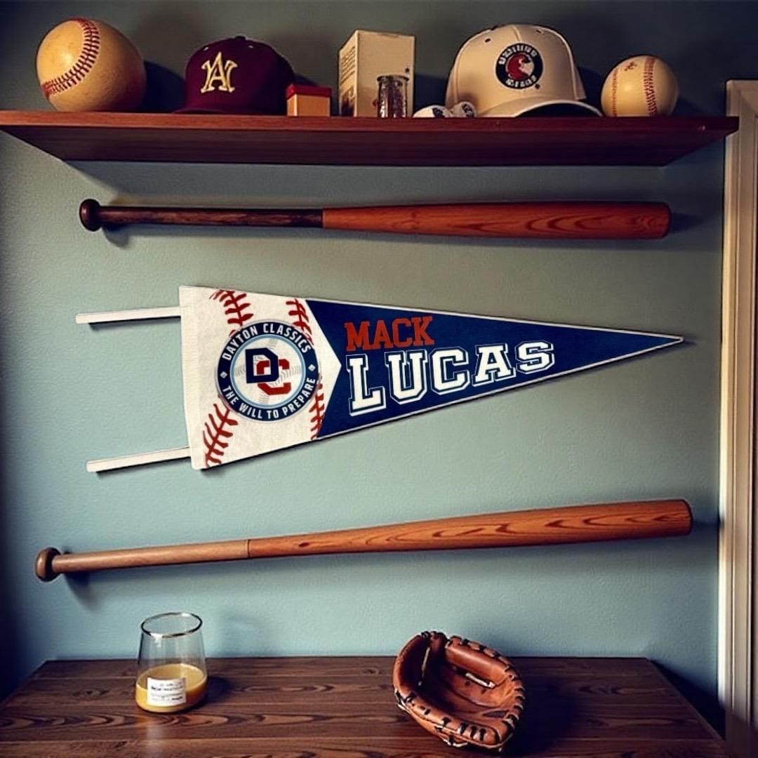 Custom Baseball Team Pennant, End of Season Gift - Etsy