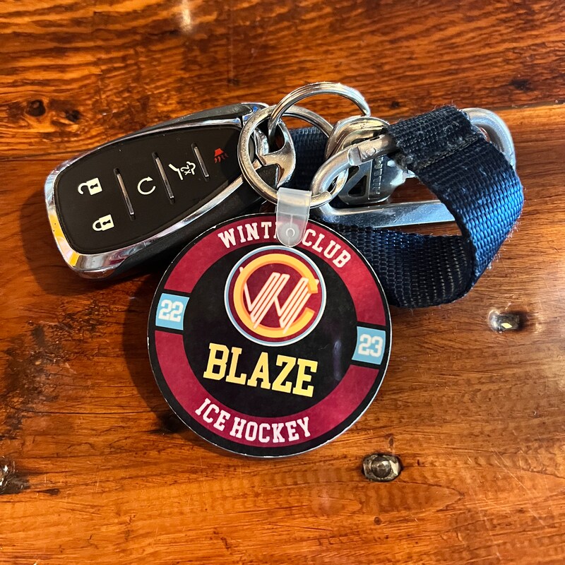 Hockey Keychain - Etsy