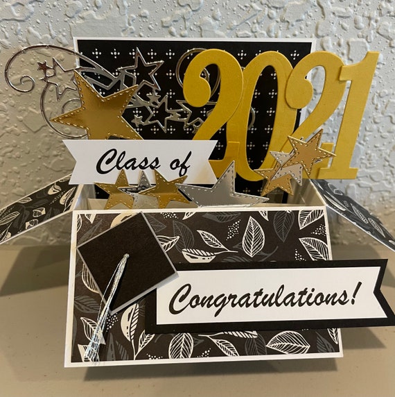 Pop-up graduation card | Etsy