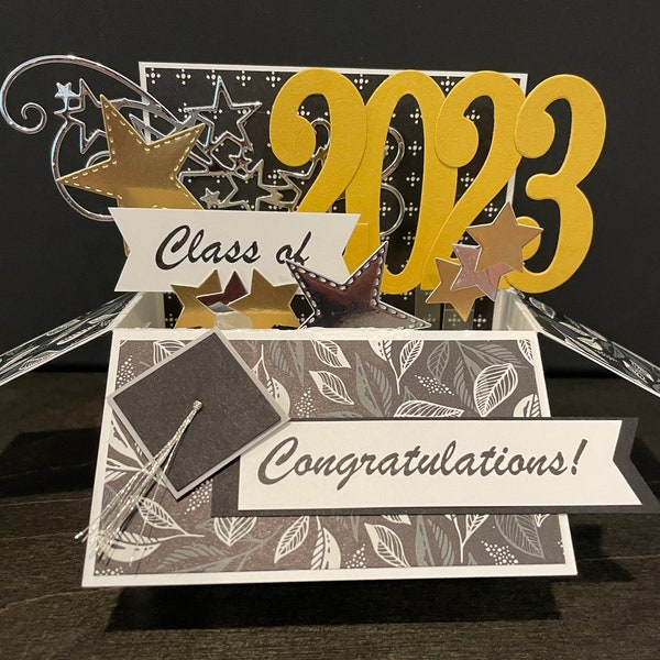 Graduation Card Pop up Svg - Etsy