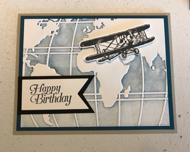 Airplane Birthday Card - Etsy