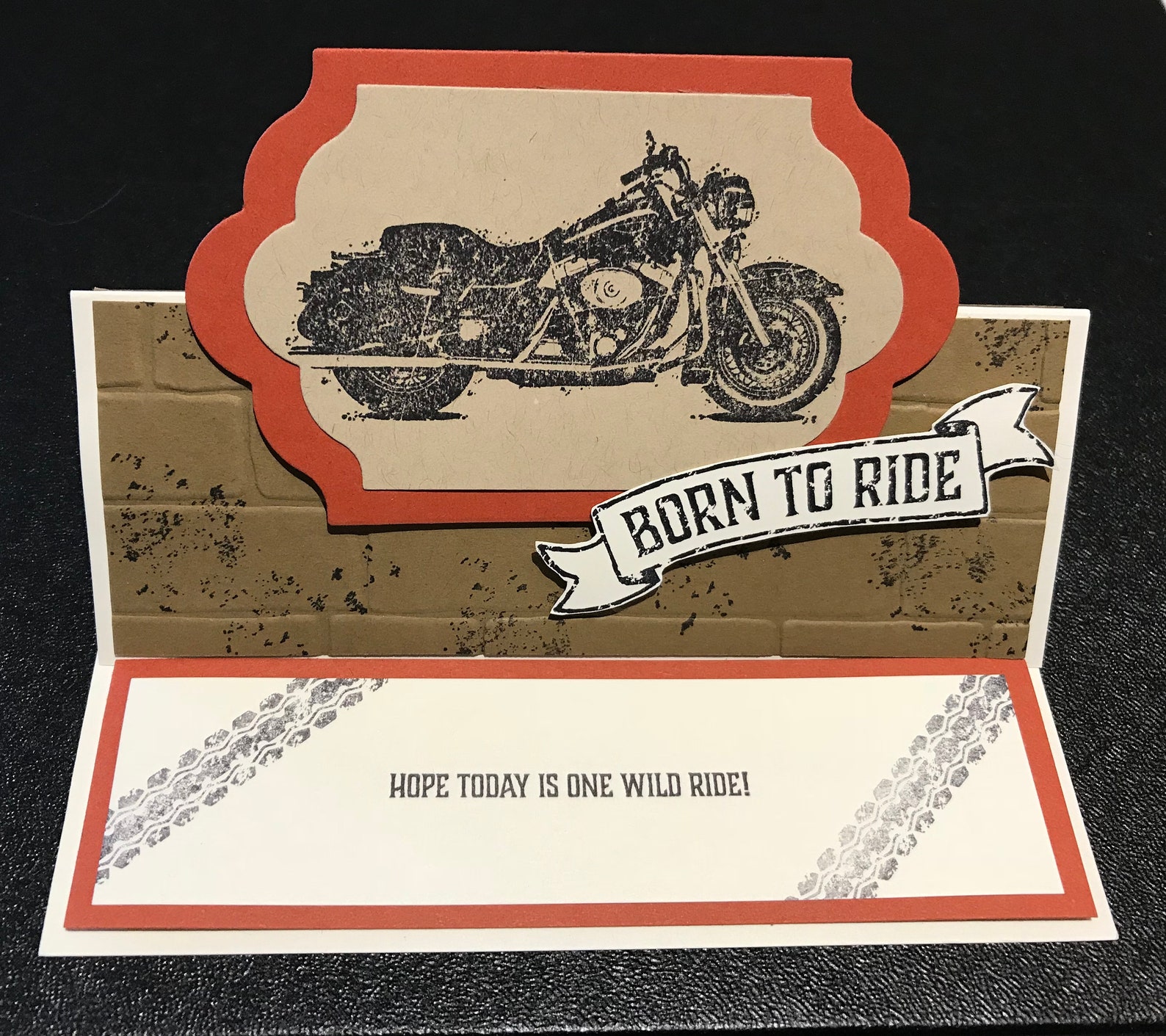 3D Motorcycle Greeting Card - Etsy