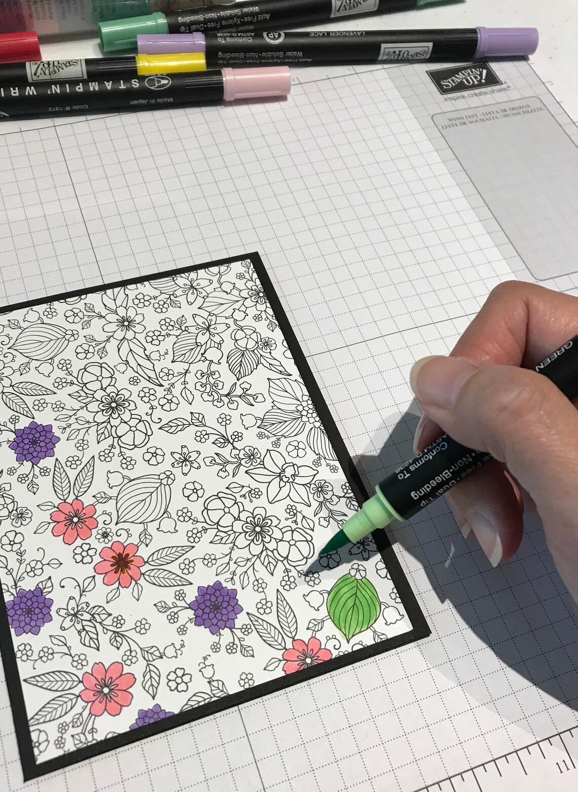 Color Yourself Greeting Card - Etsy