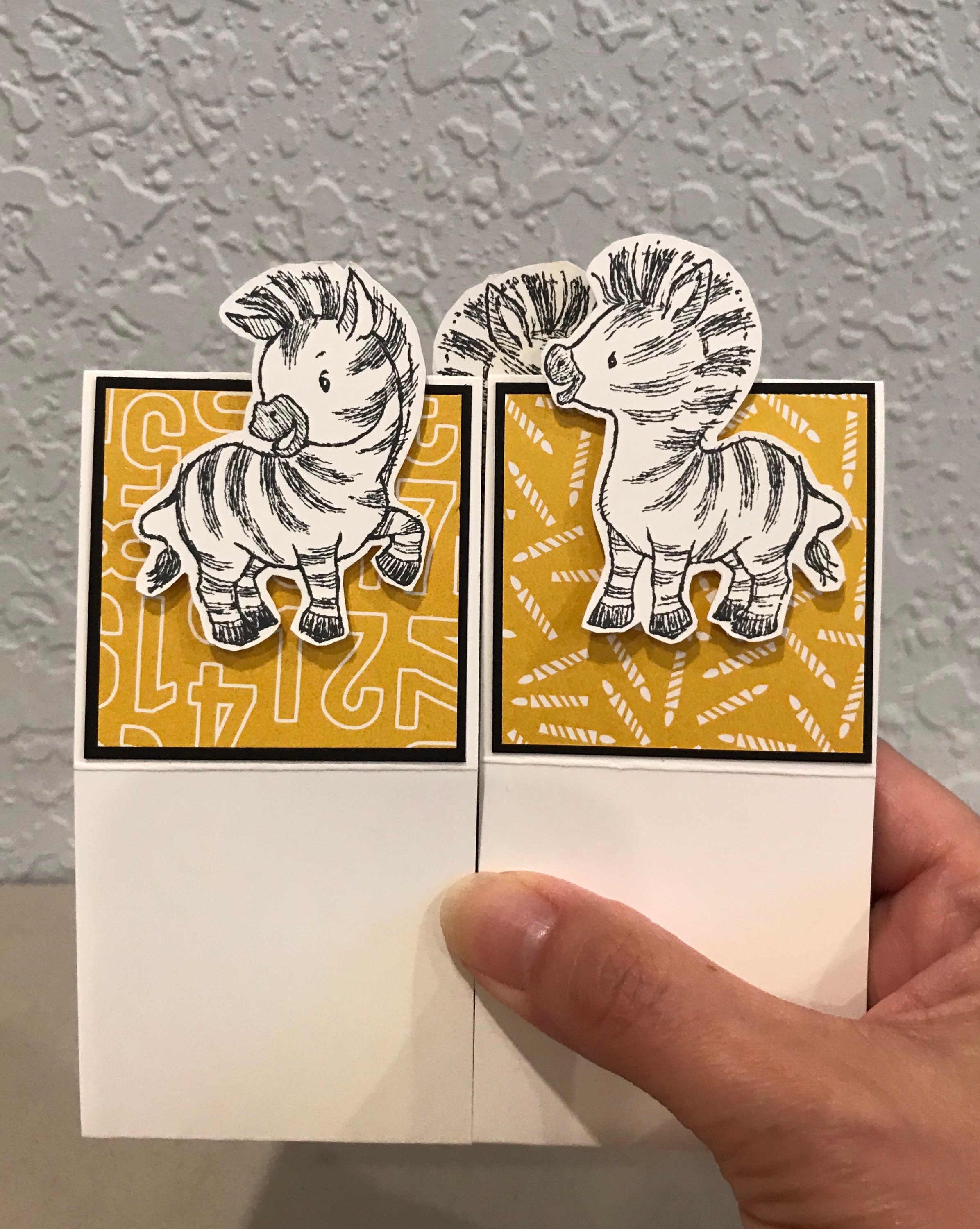 Zebra Pop-up Cube Birthday Card - Etsy