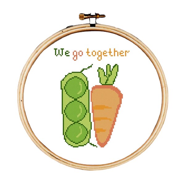 Carrot Cross Stitch - Etsy