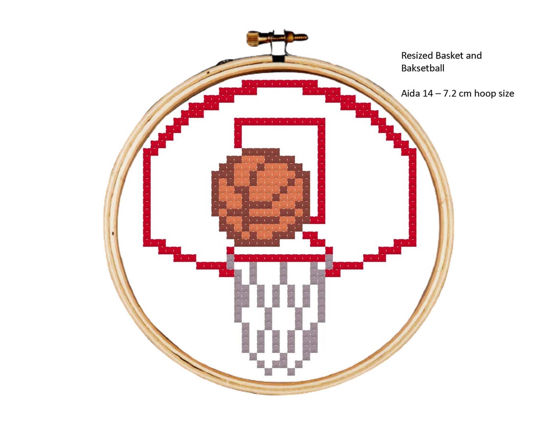 Basketball Cross Stitch Pattern Dream Believe Achieve - Etsy