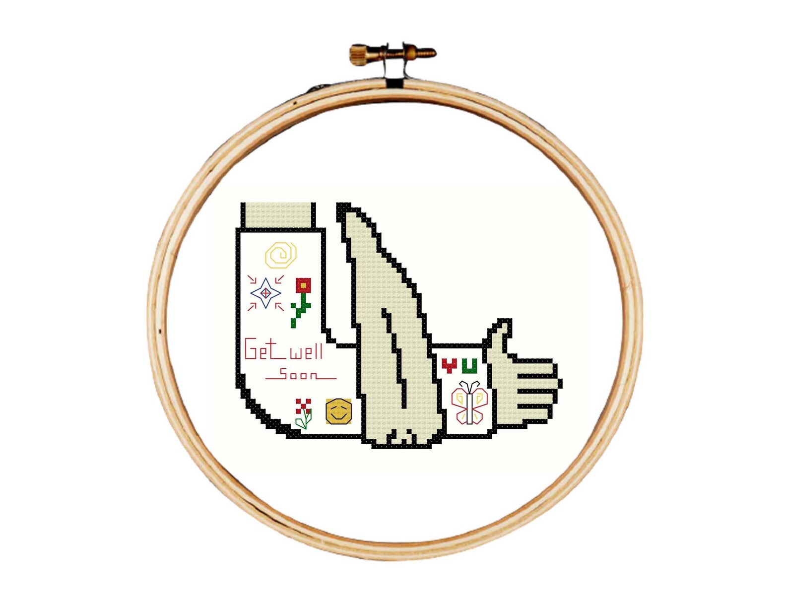 Broken Arm Cross Stitch Pattern Get Well Soon Cross Stitch - Etsy