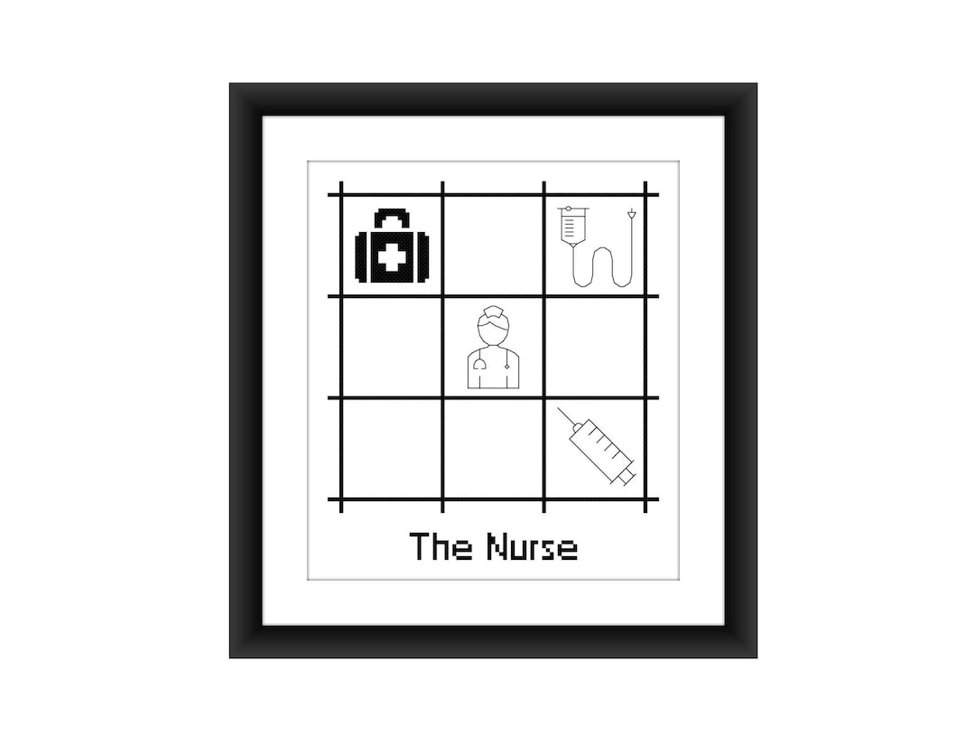 Nurse Cross Stitch Pattern Pdf / Nurse DIY Gift / Nurse Graduation ...