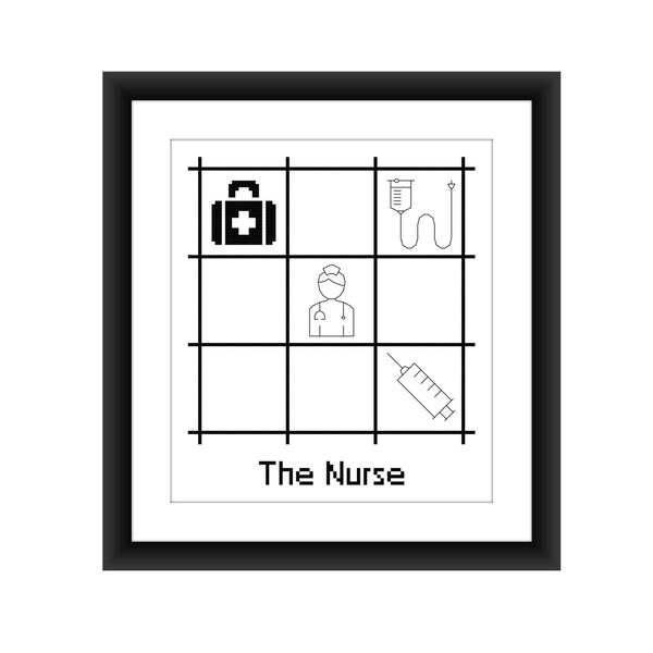 Nurse Cross Stitch - Etsy