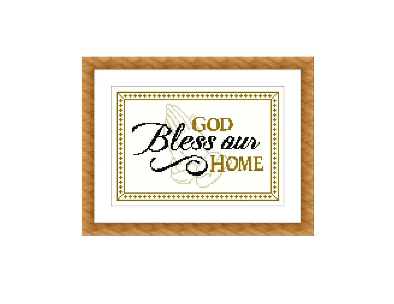 God Bless Our Home Cross Stitch Pattern - Etsy