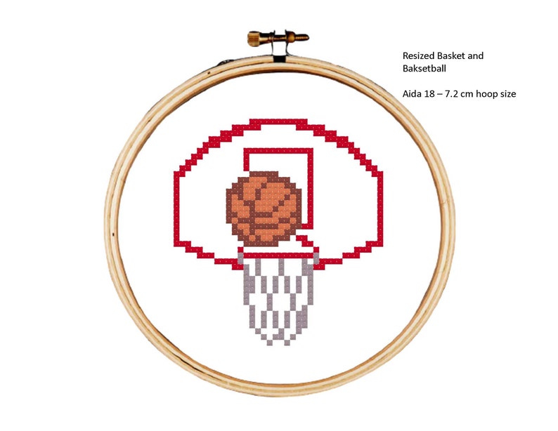 Basketball Cross Stitch Pattern Dream Believe Achieve - Etsy UK