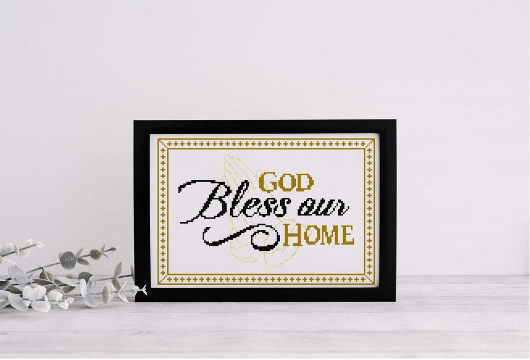 God Bless Our Home Cross Stitch Pattern - Etsy
