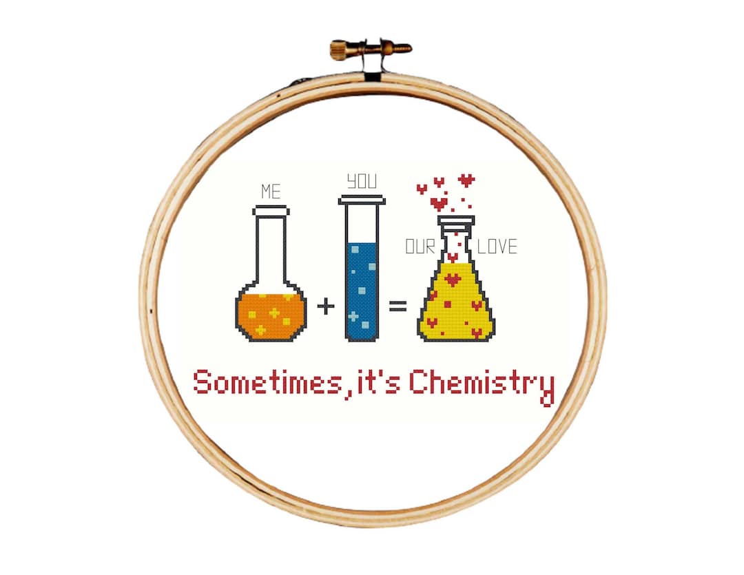 Valentine Cross Stitch Pattern, Chemistry Cross Stitch Pattern ...