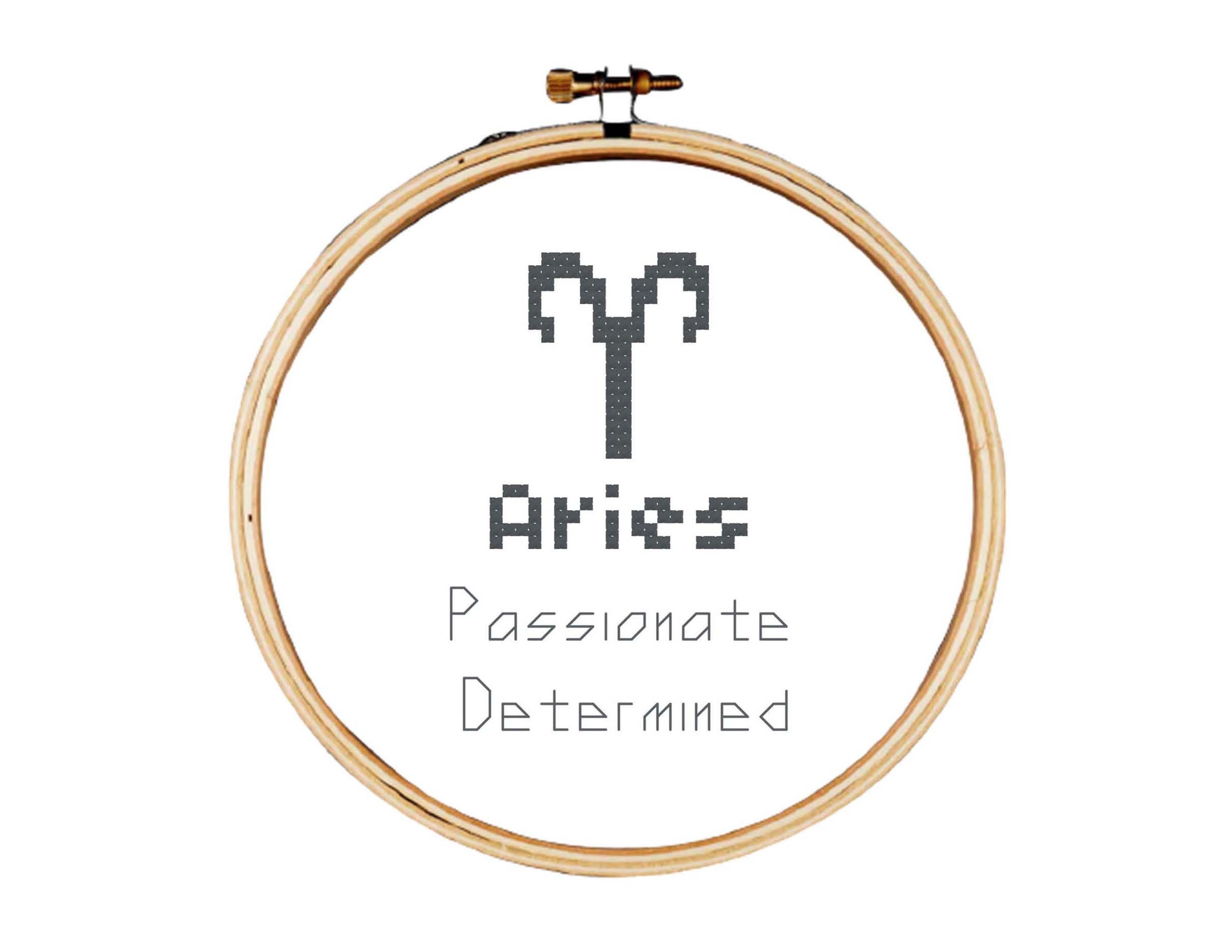 12 Zodiac Cross Stitch Patterns Twelve Easy Zodiac Signs and - Etsy