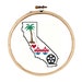 California Cross Stitch Pattern, California Map Cross Stitch Pattern ...