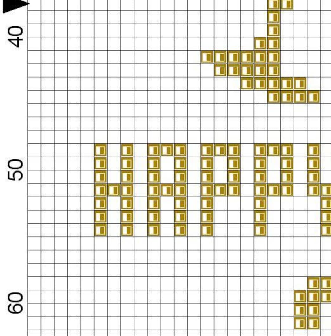Happy New Year Cross Stitch Pattern Happy New Year 2022 Cross - Etsy