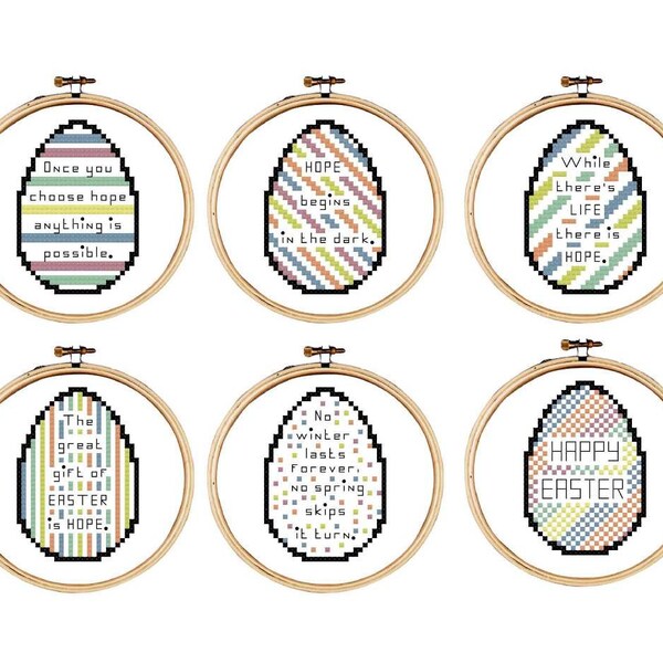 Easter Egg Cross Stitch Pattern - Etsy