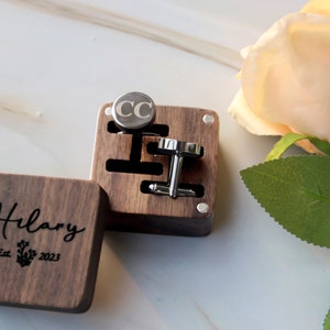 Metal Cufflinks Personalized Wedding Day Cuff Links Gift for - Etsy