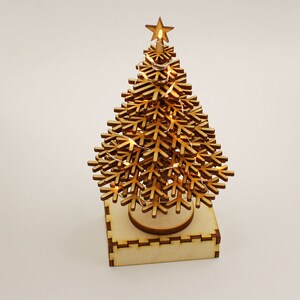 DIY 3D Christmas Tree With LED Lights - Warm&cozy Christmas Look, Set ...