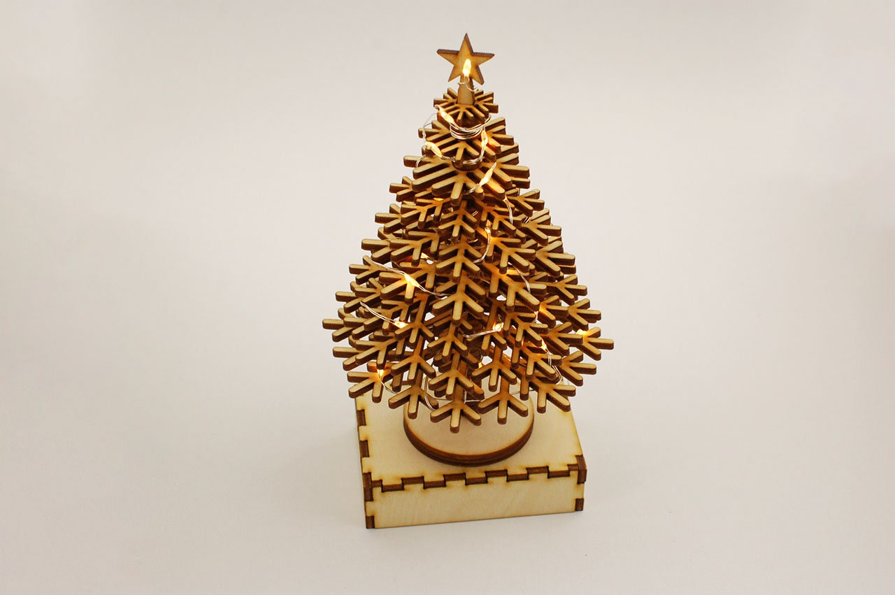 DIY 3D Christmas Tree With LED Lights Warm&cozy Christmas | Etsy