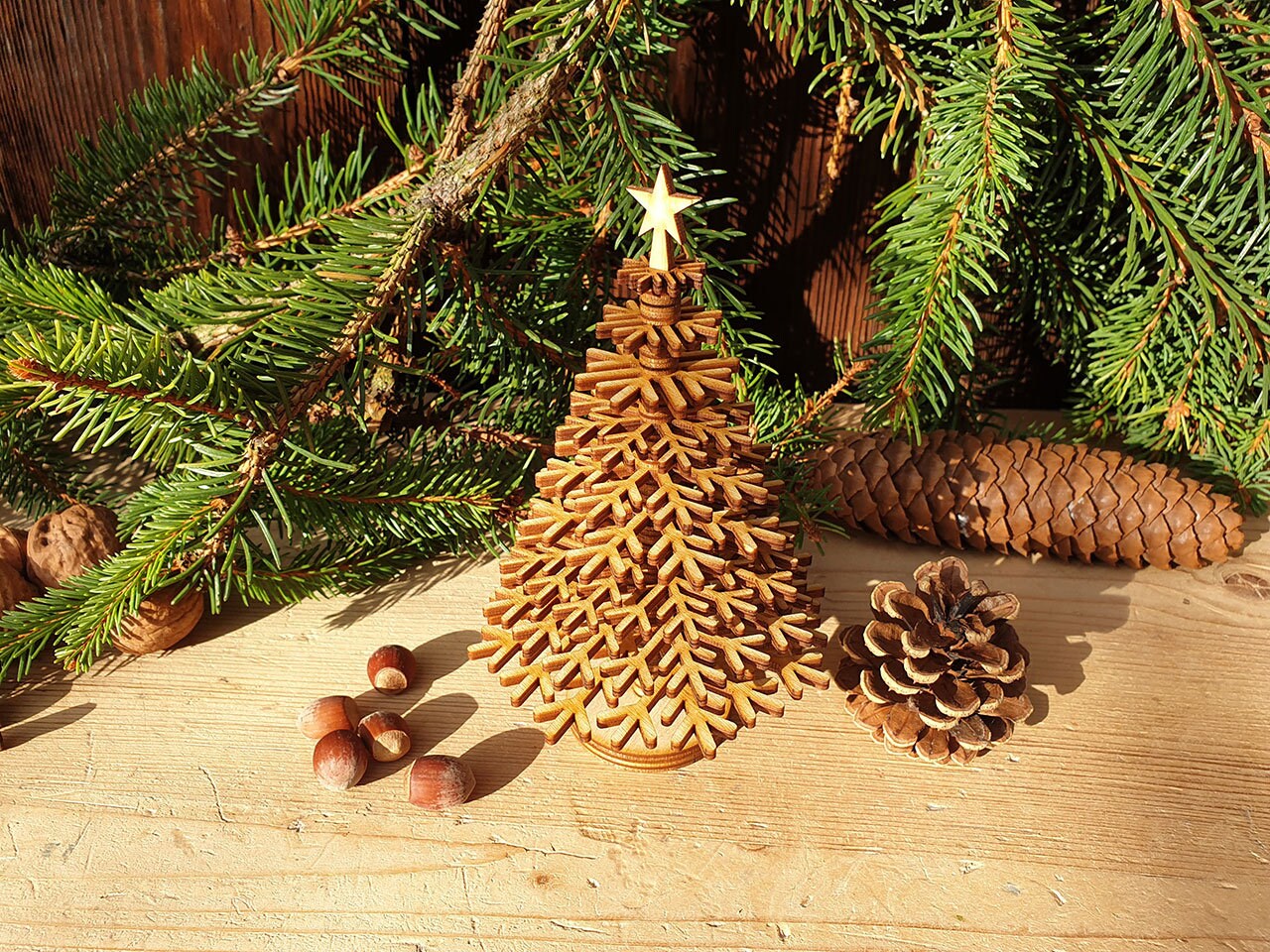 DIY 3D Christmas Tree With LED Lights Warm&cozy Christmas | Etsy