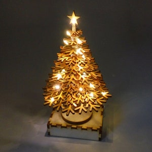 DIY 3D Christmas Tree With LED Lights - Warm&cozy Christmas Look, Set ...