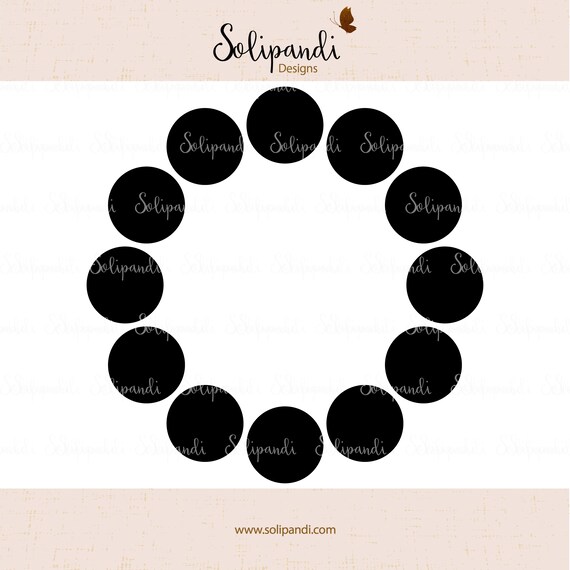 Color Wheel SVG and DXF Cut Files for Cricut Silhouette | Etsy