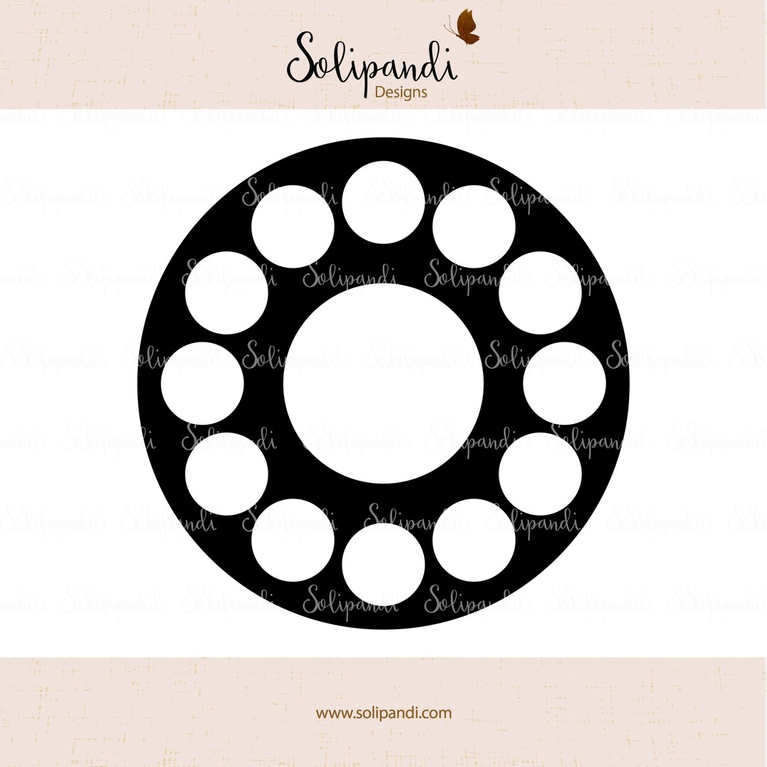 Buy Color Wheel SVG and DXF Cut Files for Cricut Silhouette Online in ...
