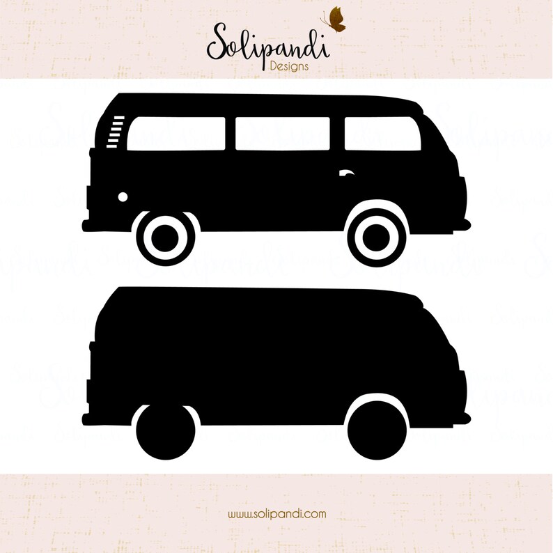 VW Transporter SVG und DXF Schneidedatei/Plottervorlage // | Etsy