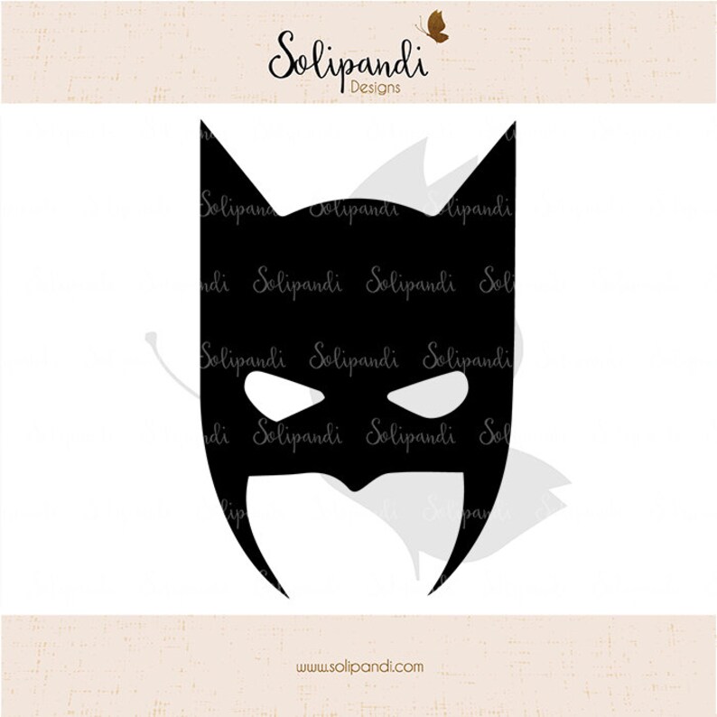Batman Mask SVG and DXF Cut Files for Cricut Silhouette | Etsy