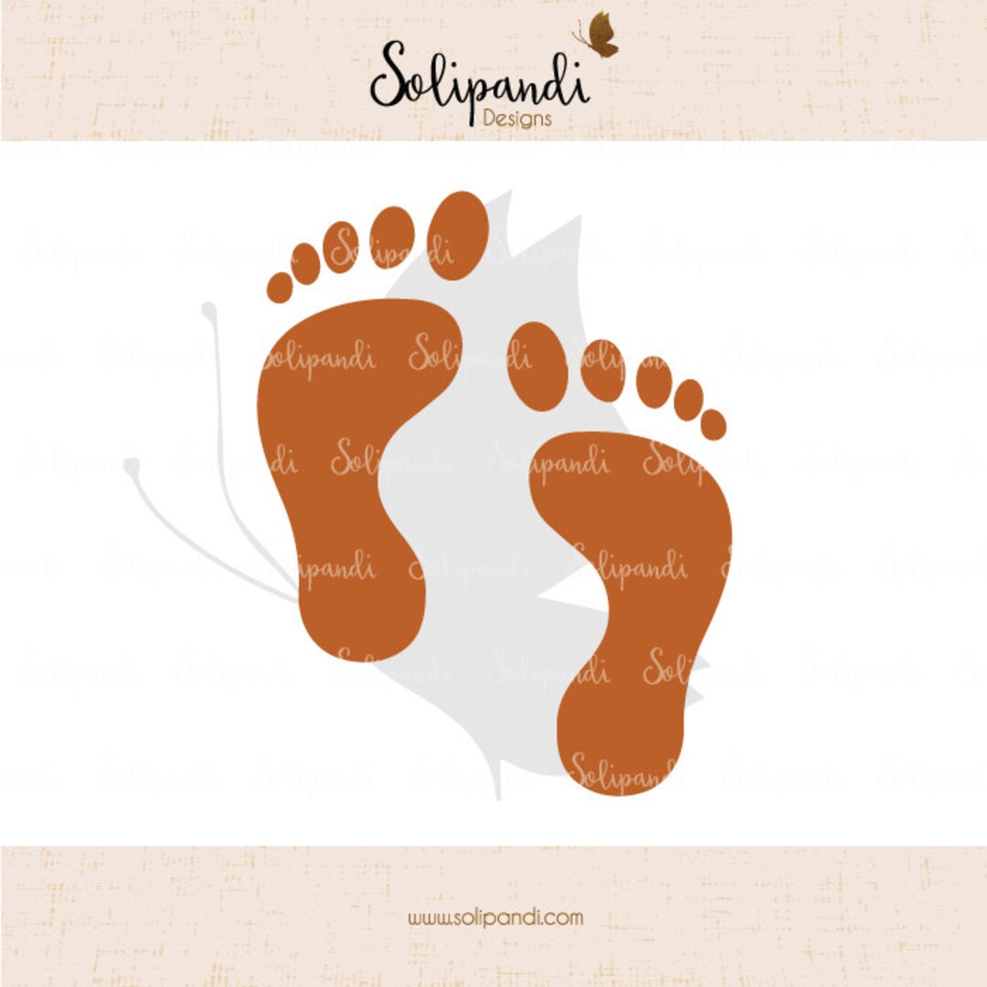 Human Footprint SVG and DXF Cut Files - for Cricut, Silhouette, Die Cut ...