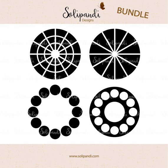 Color Wheel SVG and DXF Cut Files for Cricut Silhouette | Etsy