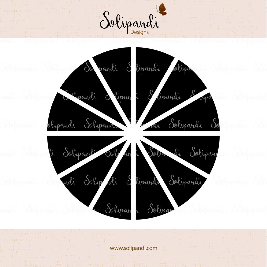Color Wheel - SVG and DXF Cut Files - for Cricut, Silhouette, Die Cut ...