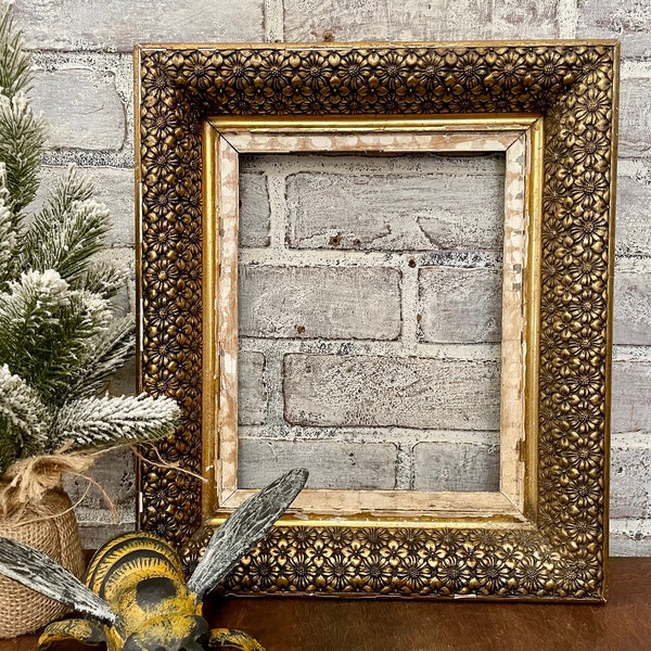 Vintage Floral Picture Frame - Etsy