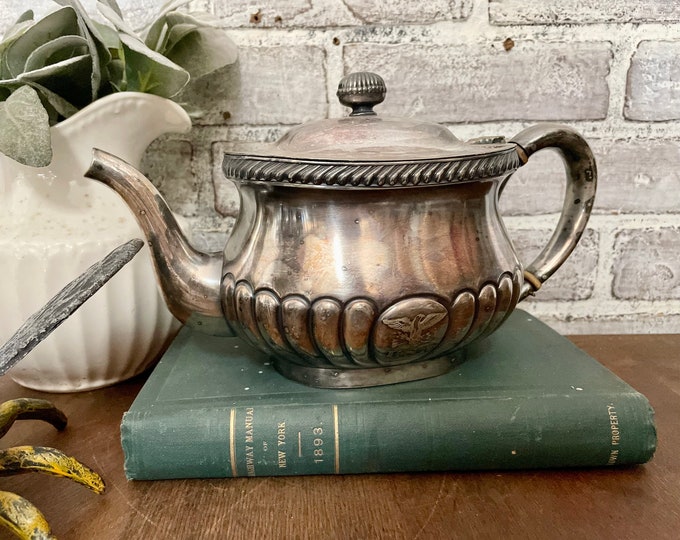 US Navy Tea Pot! WWII Era! Captain's Silverplate Teapot With Engraved ...